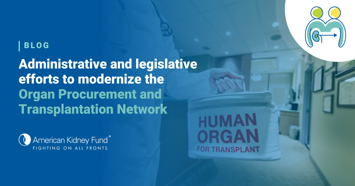 Administrative and legislative efforts to modernize the Organ ...